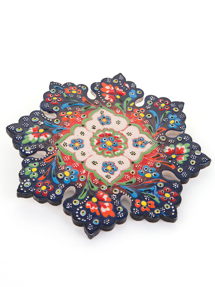 Hand Painted Trivet - Dark Blue – Lolo Rugs and Gifts