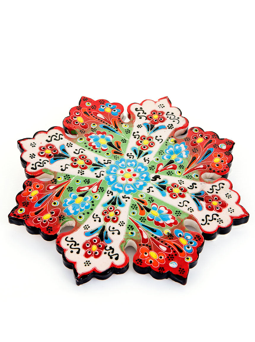 Hand Painted Trivet - Red – Lolo Rugs and Gifts